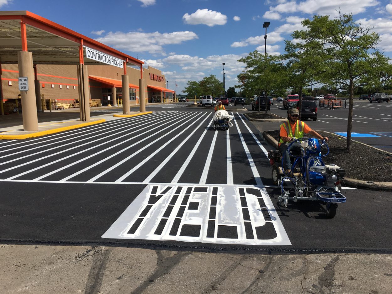 🔶 Saginaw, TX “Parking Lot Line Striping”