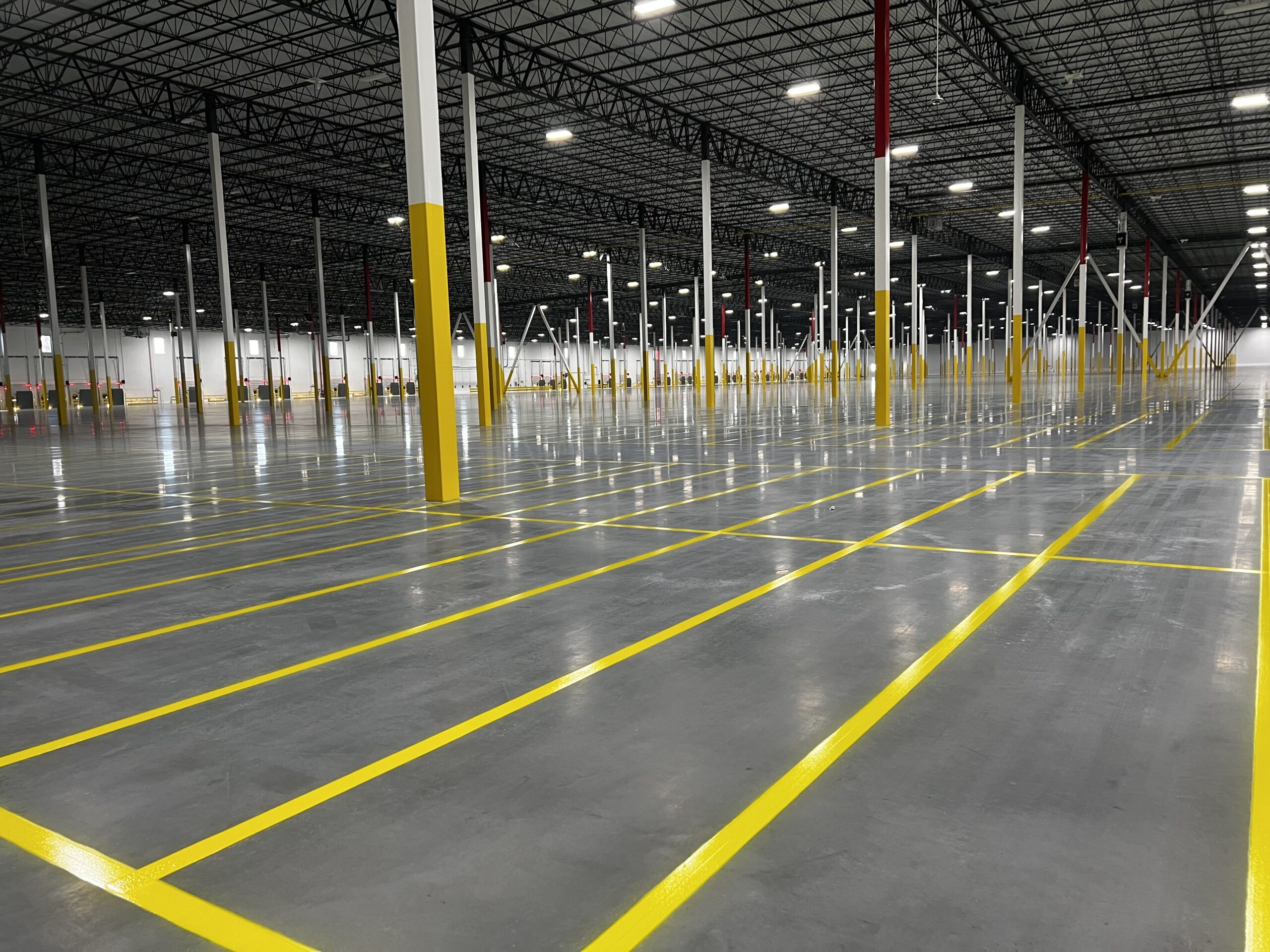 SACRAMENTO # WAREHOUSE Floor Striping | Line Removal - CA